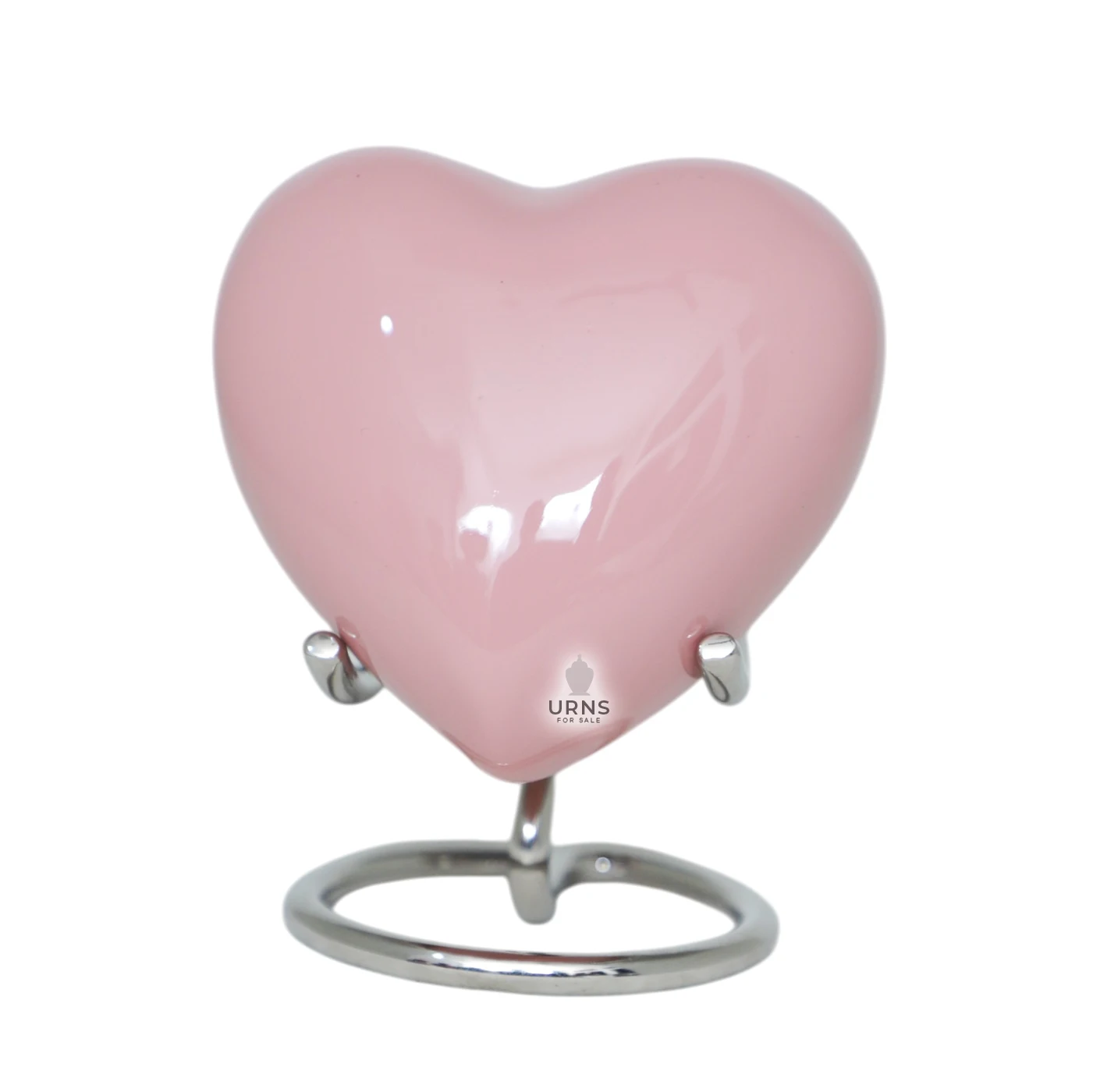 Satori Pink Blessing Heart Brass Keepsake Urn – Soft Elegant Tribute ...