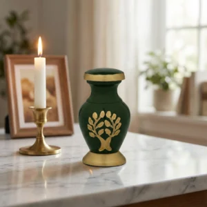 Aria Green Tree of Life Keepsake Urn for Ashes - Urns for Sale